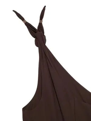 Brunello Cucinelli One-shoulder Knot-detail Swimsuit