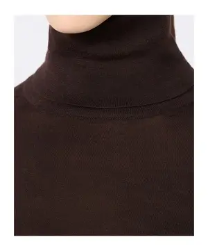 Max Mara Wool Yarn Polo-neck Sweater