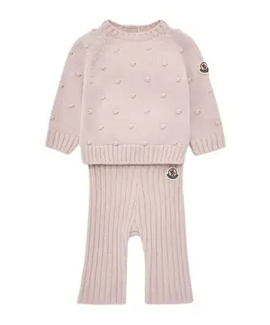 Moncler Wool Cashmere Blend Set - Light Pink