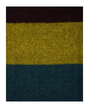 Paul Smith Multicolour Block Stripe Wool Scarf