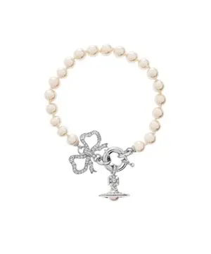 VIVIENNE WESTWOOD Bow-pattern Bracelet - Sliver