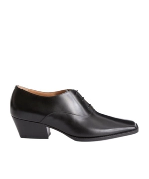 JIL SANDER Square-toe Lace-up Shoes - Black
