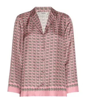 Max Mara Printed Silk Shirt - Pink