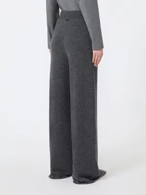 Max Mara Wide Cashmere Yarn Trousers
