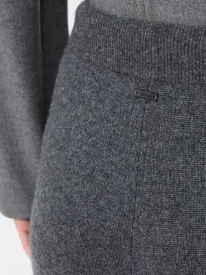 Max Mara Wide Cashmere Yarn Trousers