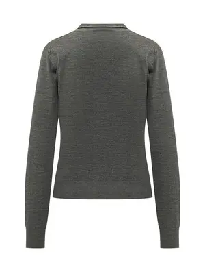 Dolce & Gabbana Dolce Gabbana V-neck Bow Detailed Knitted Top