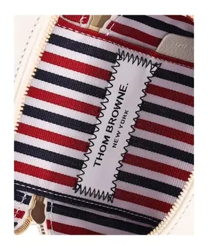 Thom Browne Zip-around Box Clutch Bag