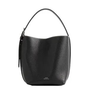 TOTEME Grained-leather Belted Tote