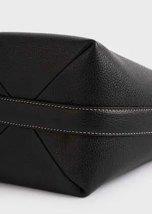 TOTEME Grained-leather Belted Tote