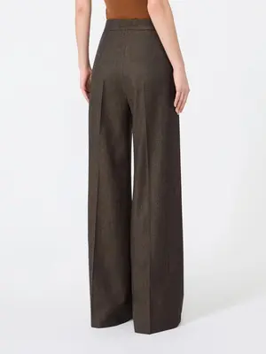 Max Mara Pressed-crease Wide-leg Trousers