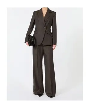Max Mara Pressed-crease Wide-leg Trousers