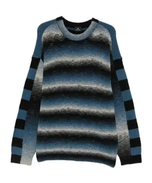 Paul Smith Gradient-effect Striped Sweater - Black