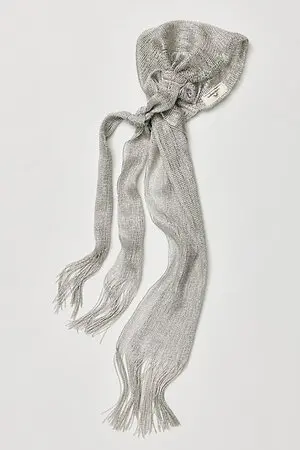 CURRIED MYRRH Sahara Hair Scarf - Silver