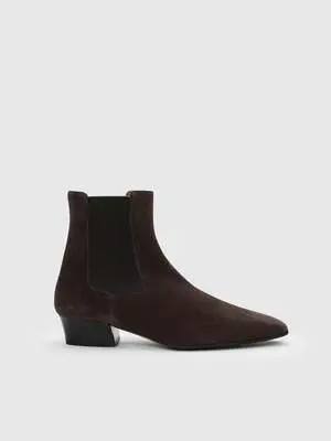 ATP ATELIER Nemoli Suede Ankle Boots - Walnut