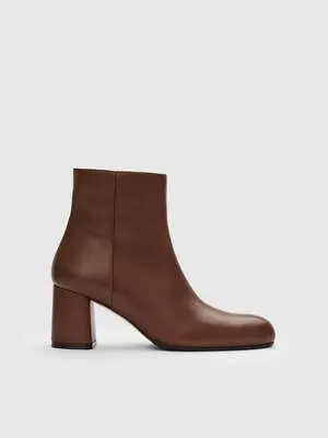 ATP ATELIER Miola Leather Ankle Boots - Cannella