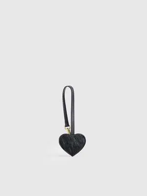 ATP ATELIER Venosta Pony And Leather Key Chain - Black