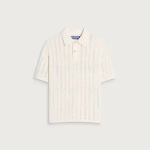 PICANTE Pointelle Knit Polo Shirt