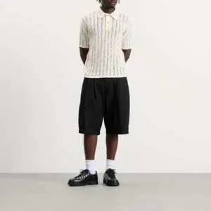 PICANTE Pointelle Knit Polo Shirt