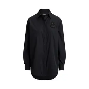 Ralph Lauren Relaxed Fit Rhinestone-bullion Shirt