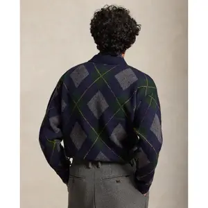 Ralph Lauren Relaxed Fit Argyle Wool-mohair Sweater