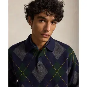 Ralph Lauren Relaxed Fit Argyle Wool-mohair Sweater