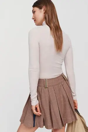 Maeve Pleated A-le Mi Skirt