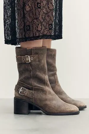 Anthropologie Moto Mid-calf Boots