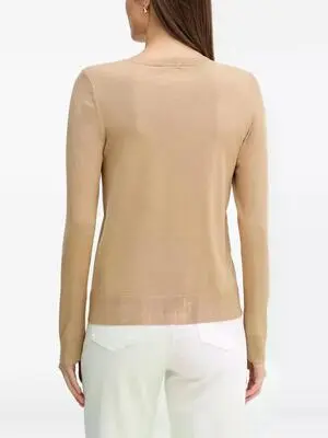Sisley Fine-knit Long-sleeve Pullover