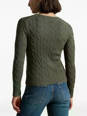 Polo Ralph Lauren Cable-knit Logo-embroidered Sweater