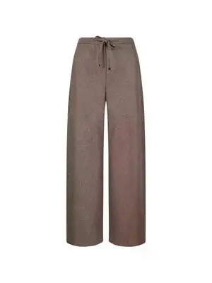 Max Mara Drawstring Wide-leg Trousers - Brown