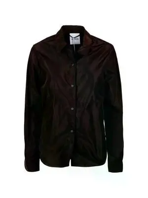 Aspesi Glossy Long-sleeve Shirt - Brown