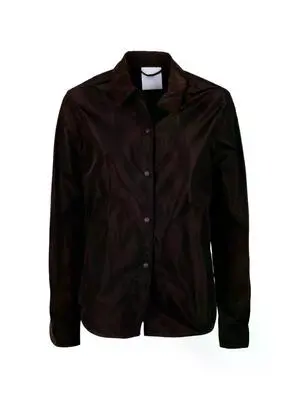 Aspesi Glossy Long-sleeve Shirt - Brown