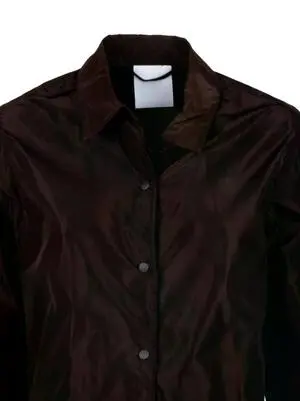 Aspesi Glossy Long-sleeve Shirt - Brown