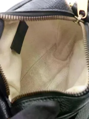 Gucci 2000-2015 Mini Grained Calfskin Logo Crossbody Bag