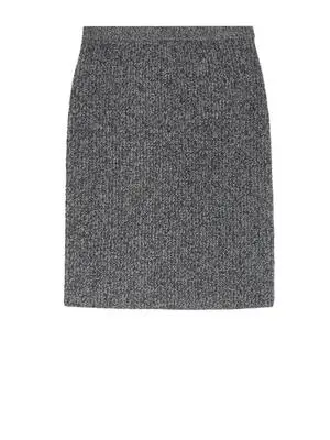Aspesi Marl-knit Pencil Mini Skirt