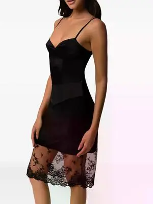 Kiki De Montparnasse Juliette Lace-trim Pencil Midi Skirt - Black