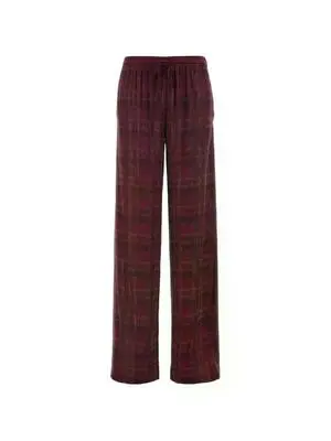 Ermanno Scervino Check-print Trousers - Red