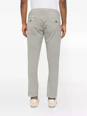 Eleventy Drawstring-waist Cuffed-hem Trousers