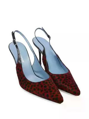 Dolce & Gabbana Leopard-print Slingback Pumps