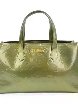 LOUIS VUITTON 2009 Pm Monogram Vernis Wilshire Handbag - Green