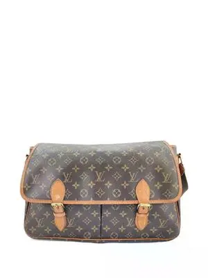 LOUIS VUITTON 1999 Monogram Buckle Shoulder Bag - Brown