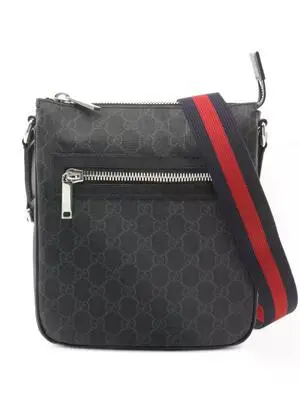 Gucci Gg Supreme Messenger Bag - Black