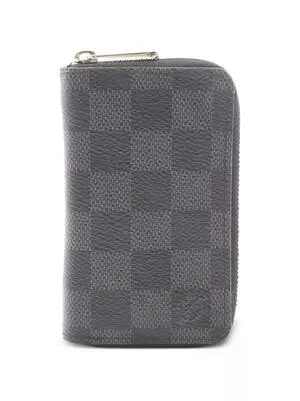 LOUIS VUITTON 2018 Damier Graphite Zippy Coin Purse - Black