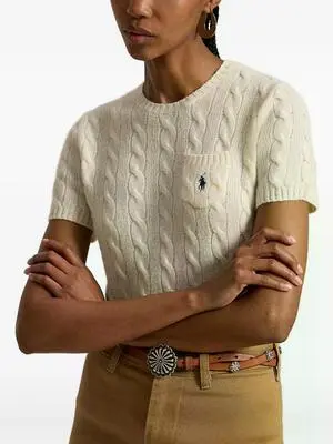 Polo Ralph Lauren Cable Wool-cashmere Short-sleeve Jumper