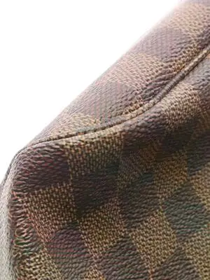 LOUIS VUITTON Damier Ebene Canvas Neverfull Shoulder Bag - Brown