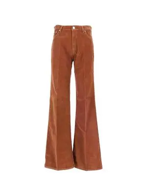 HAIKURE Clara Corduroy Flared Trousers - Brown