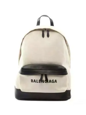 Balenciaga 2000s Canvas Backpack - Neutrals