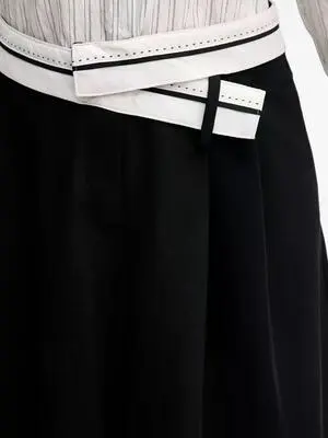 Sisley Pleated Wide-leg Trousers