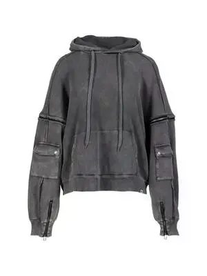 VIVAMUS Panelled Zip-detail Hoodie