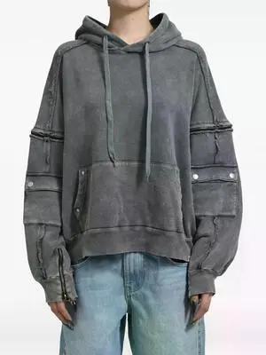 VIVAMUS Panelled Zip-detail Hoodie